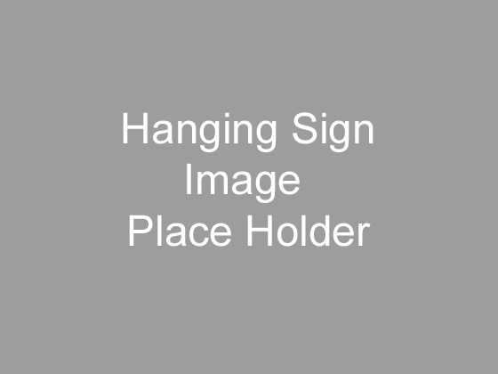 Pyramid shape trade show hanging signs - Image Design and Communications